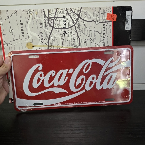 Other | Coca Cola Metal License Plate New In Plastic Rare | Poshmark